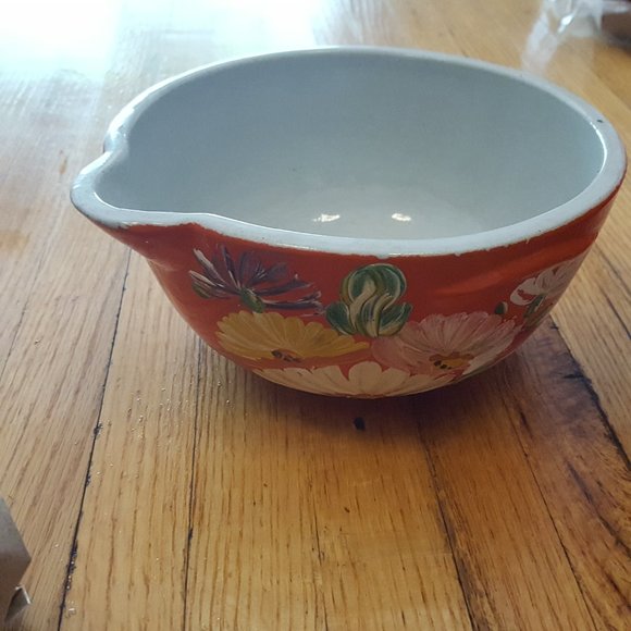 Ransburg | Kitchen | 2 Vtg Handpainted Ransburg Pottery Batter Bowls ...